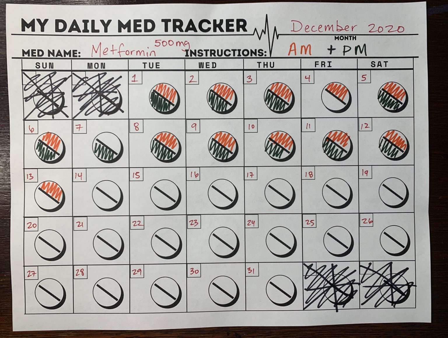 3 Fun and Free Medication Calendar Printable Sheets